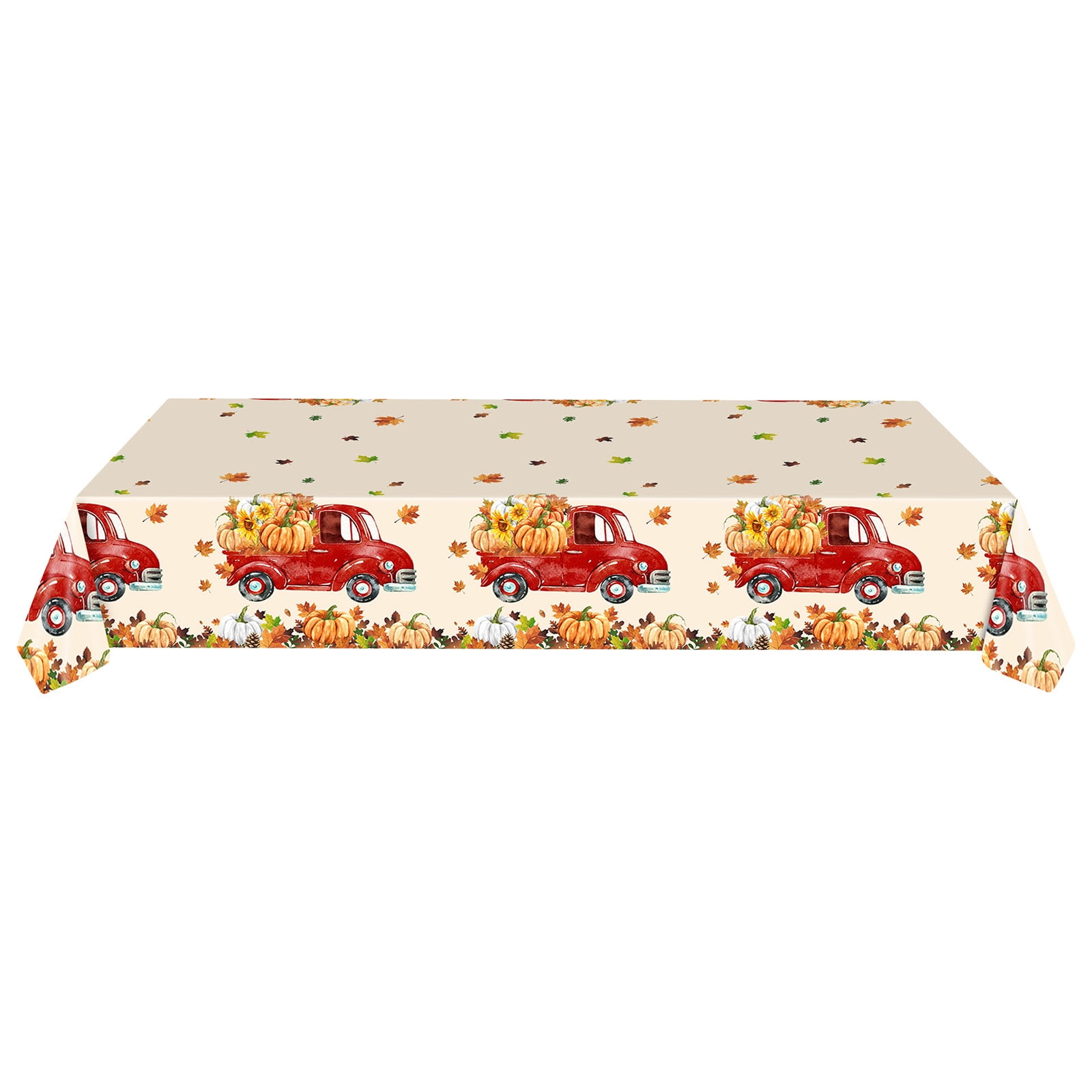 Hiroekza Disposable Plastic Tablecloth 54x108" Rectangle - Fall Maple ...