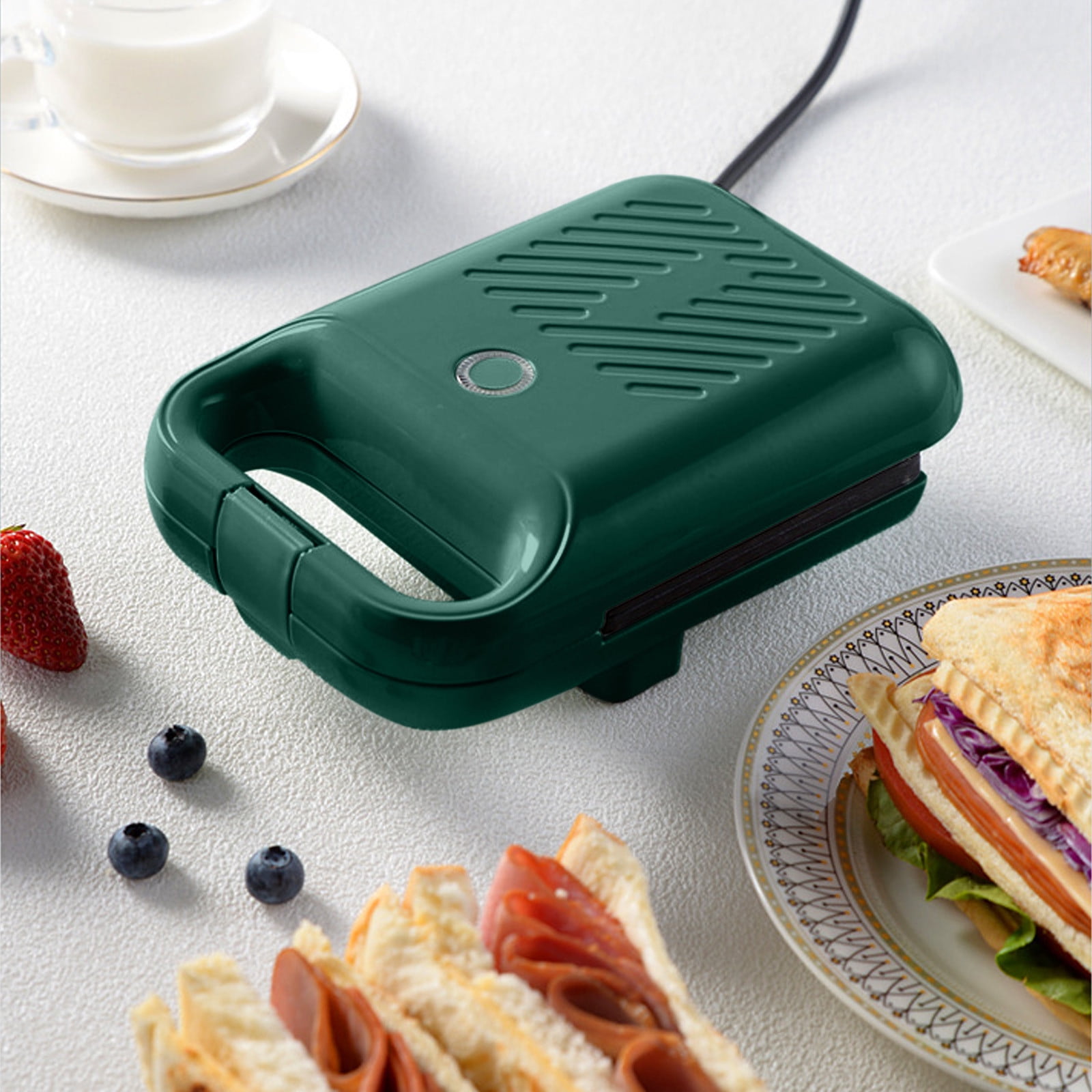 Hiroekza Electric Sandwich Maker Grill & Panini Press - Non-Stick ...
