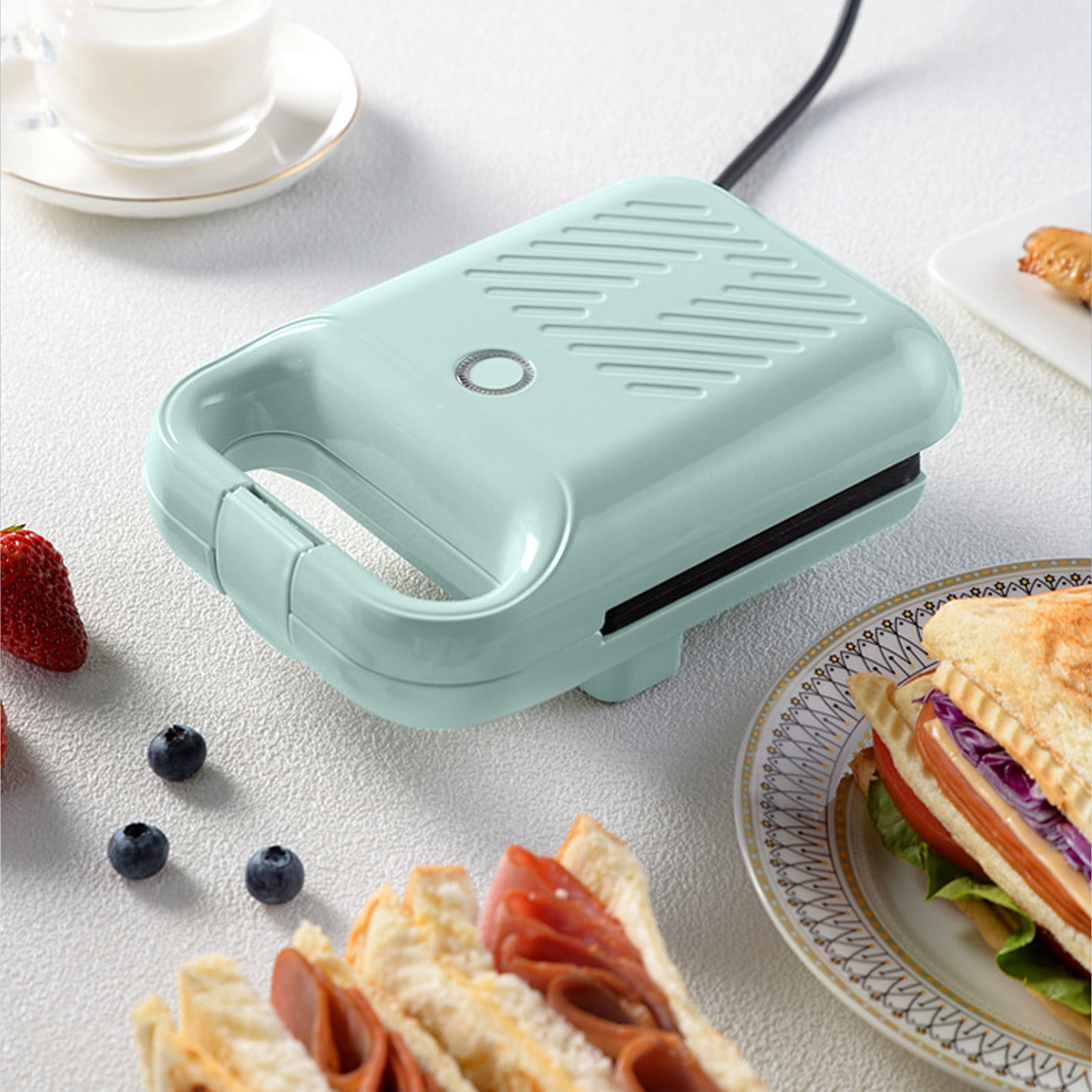 Hiroekza Electric Sandwich Maker Grill & Panini Press - Non-Stick ...