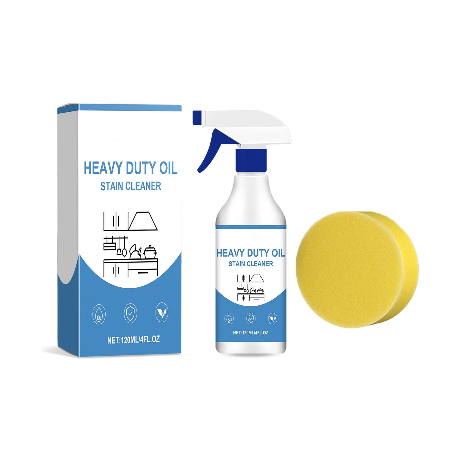 Hiroekza Kitchen Degreaser Cleaner 120ml Heavy Oil Stain Remover for ...