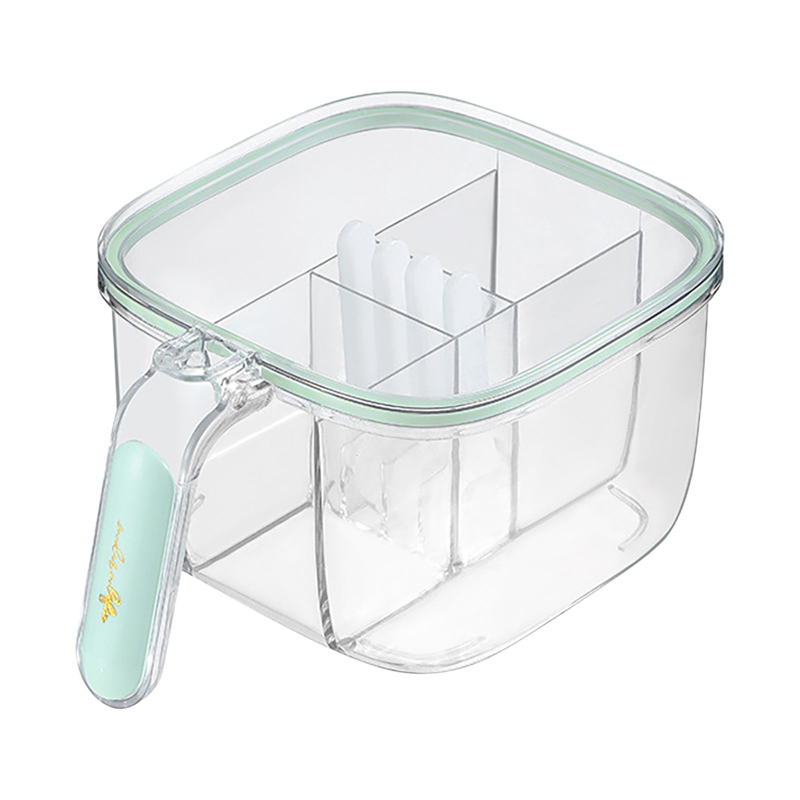 Hiroekza Kitchen Gadgets 4 Compartment Condiment Set with Spoon - 1 ...