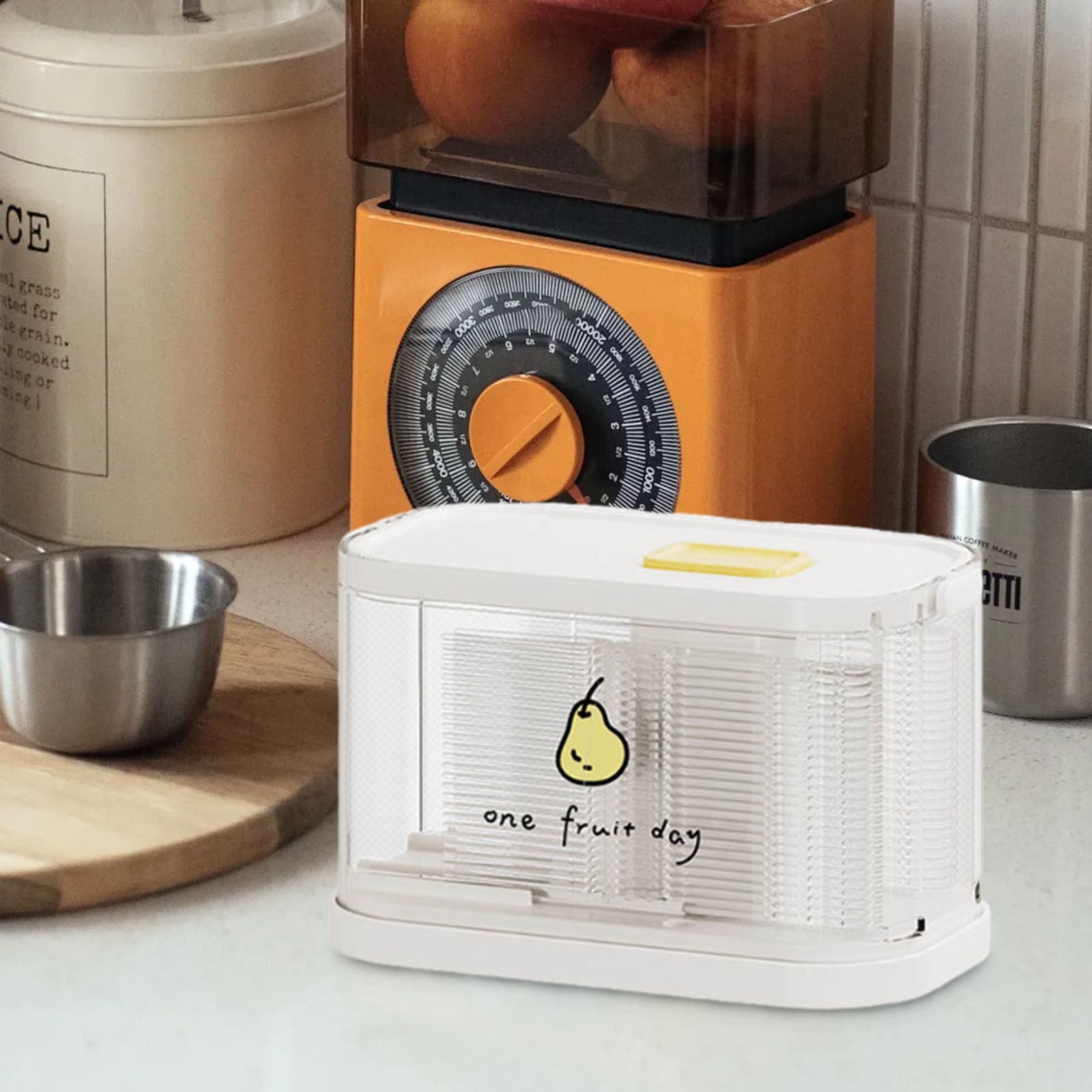 Hiroekza Kitchen Gadgets Press Type Fruit Fork Box Household Models ...