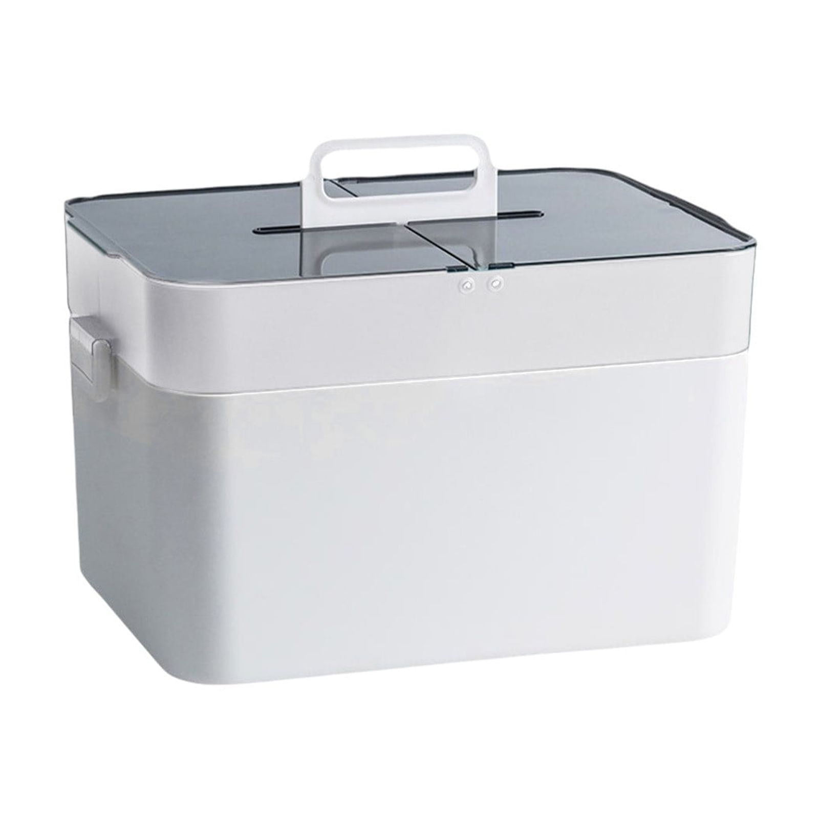 Hiroekza Medicine Organizer Plastic Rectangular Divider Box Portable ...