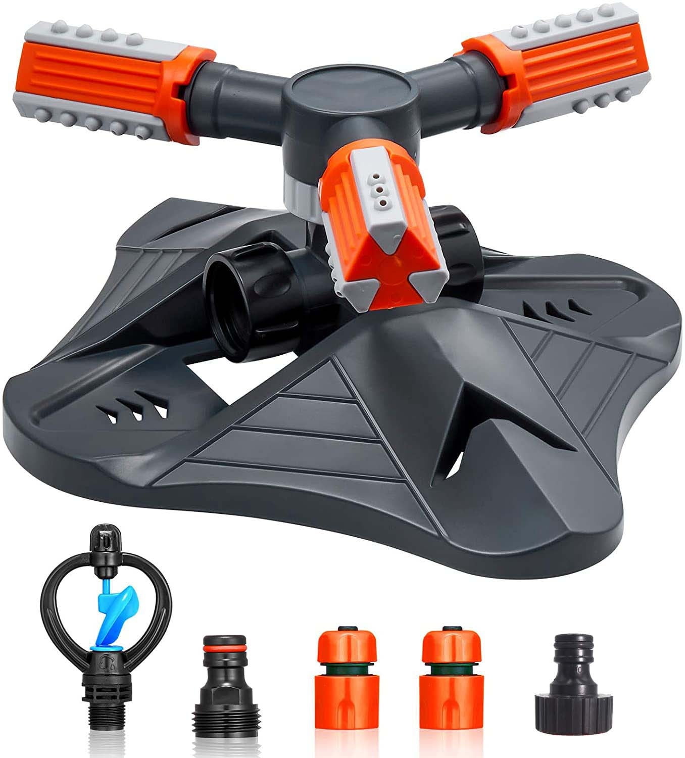 Hiroekza Oscillating Sprinkler Lawn Garden Essential - 360 Degree ...