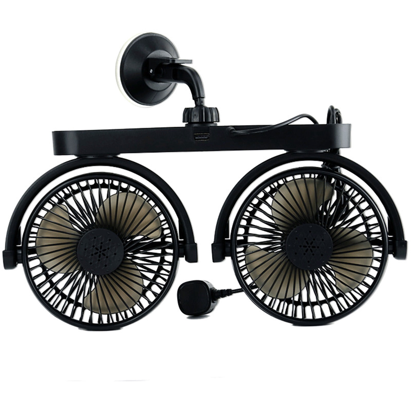 Hiroekza Personal Fan Vehicular Fan Double Ended 12V24v Van Fan For ...