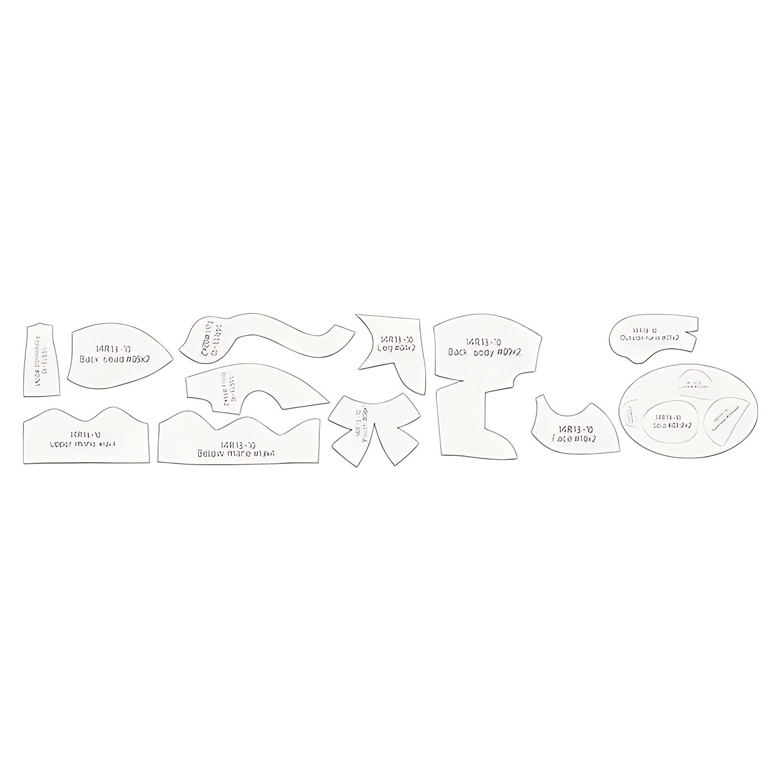 Hiroekza Precision Doll Sewing Template Ruler - Easy-to-Use Crafting ...