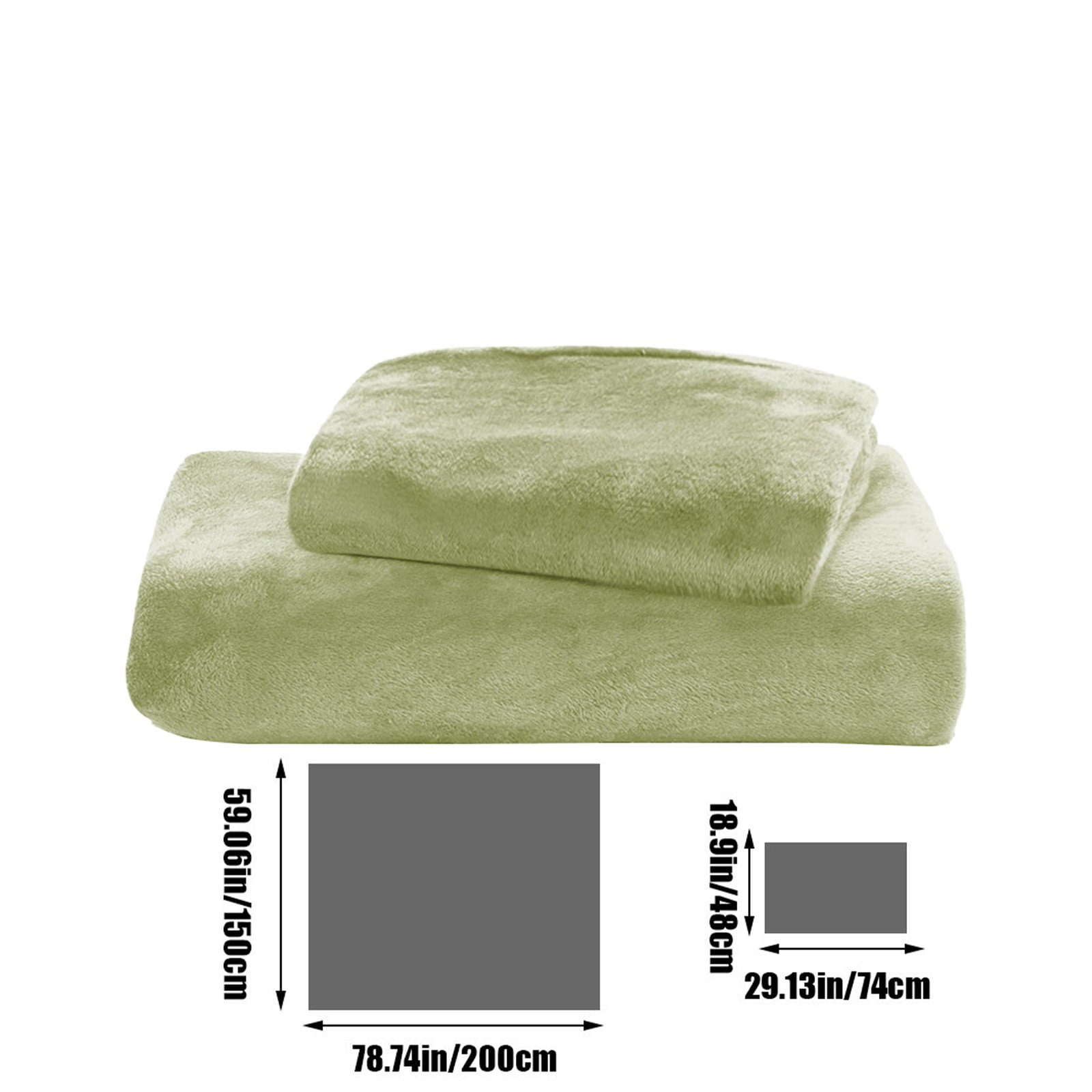 Hiroekza Premium Soft Velvet Flannel Twin Sheet Set of 2 - Flat Sheet ...
