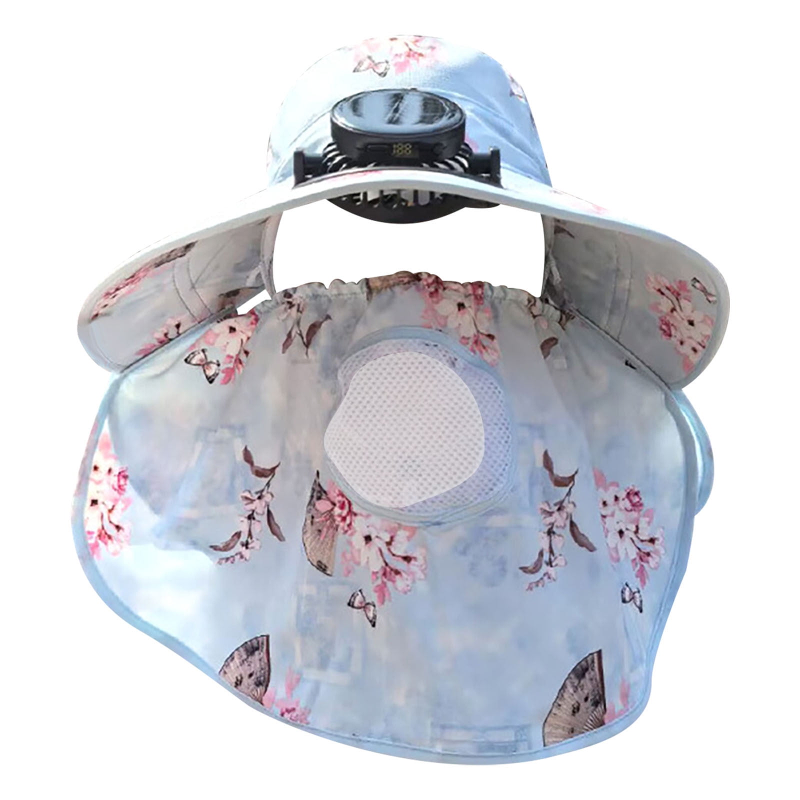 Hiroekza Solar-Powered Cooling Sun Hat with Fans for Women - Adjustable ...