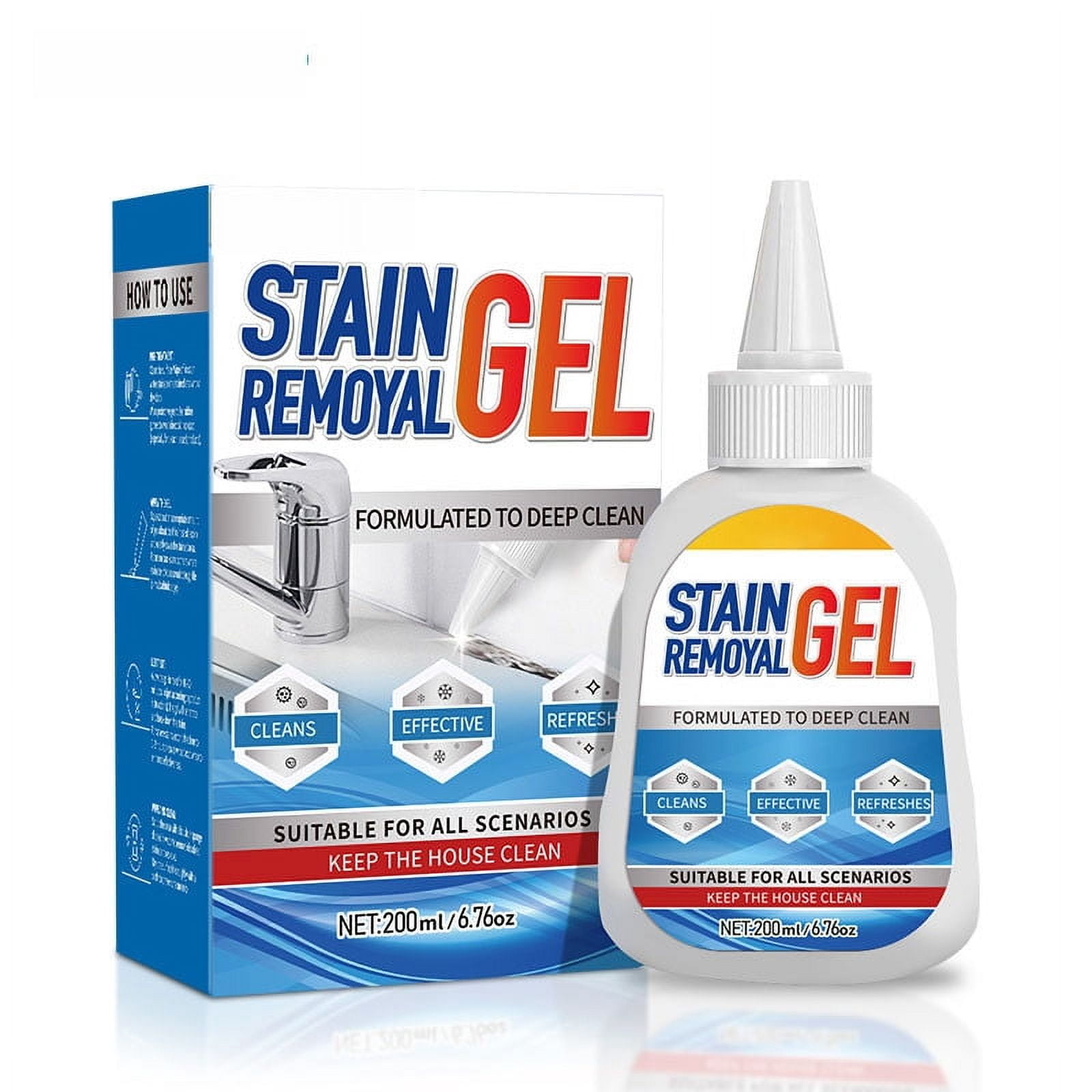 Hiroekza Stain Remover Gel Cleaner 200ml Multi-Purpose Powerful Grease ...
