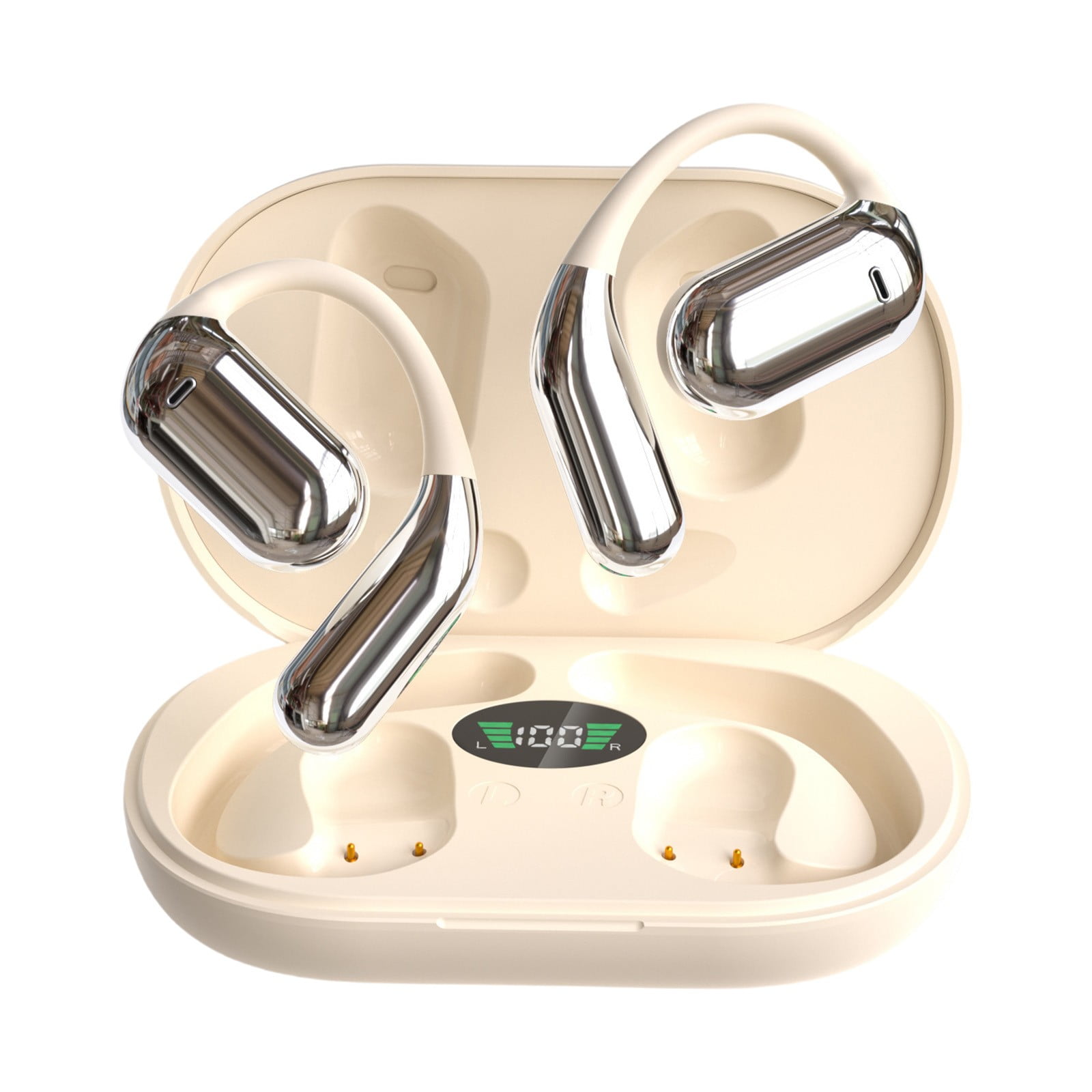 Hiroekza Wireless Earbuds Wireless Open Non in Ear Noise Reduction ...