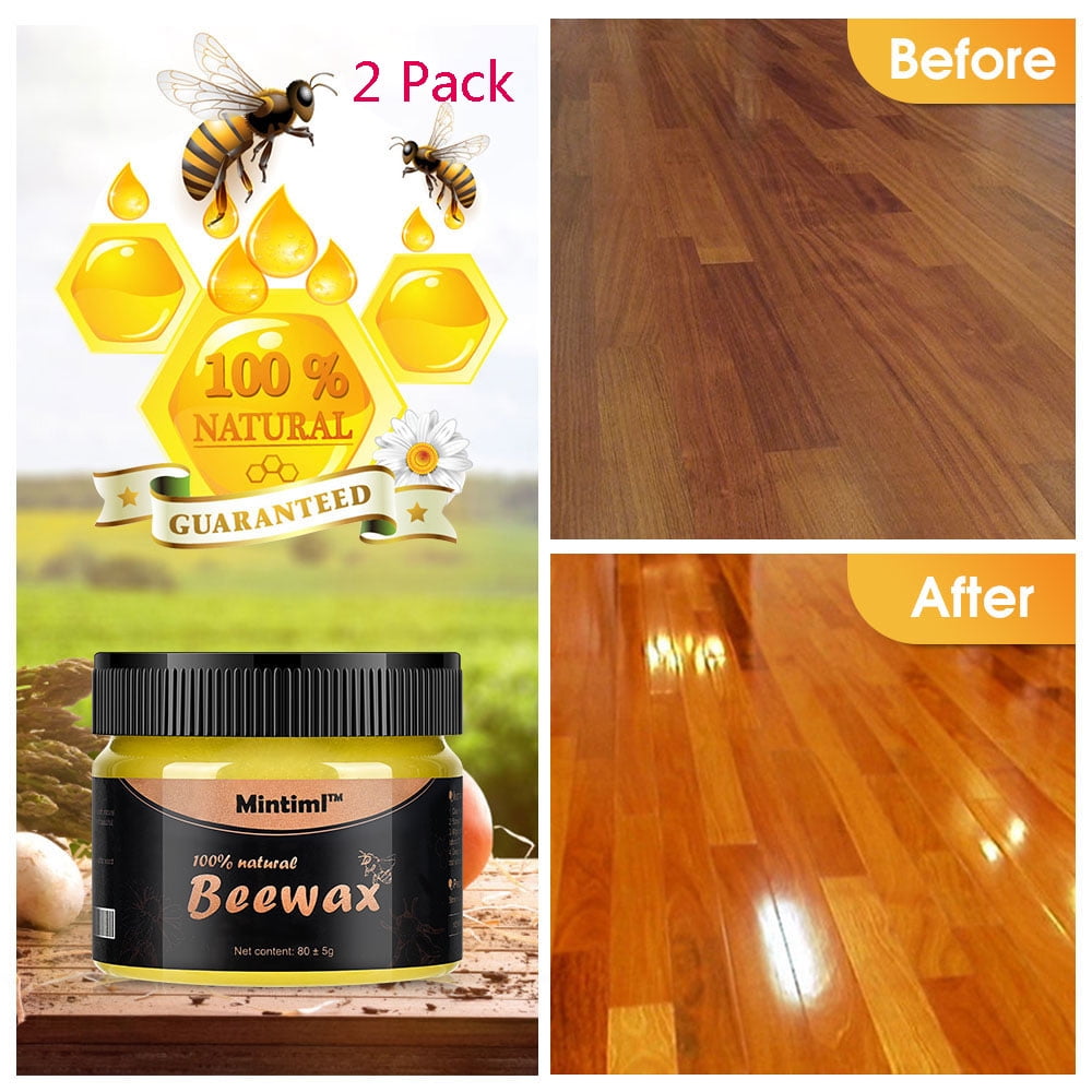 Hiroke 2 Pcs Wood Seasoning Beewax, Multipurpose Natural Wood Wax ...