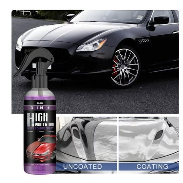 Hiroke 3 in 1 High Protection Quick Coating Spray, Ceramic Spray Wax for Car Detailing - Quick ...