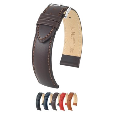 Hirsch Regent Alligator Leather Watch Strap - Golden Brown - M - 18mm ...