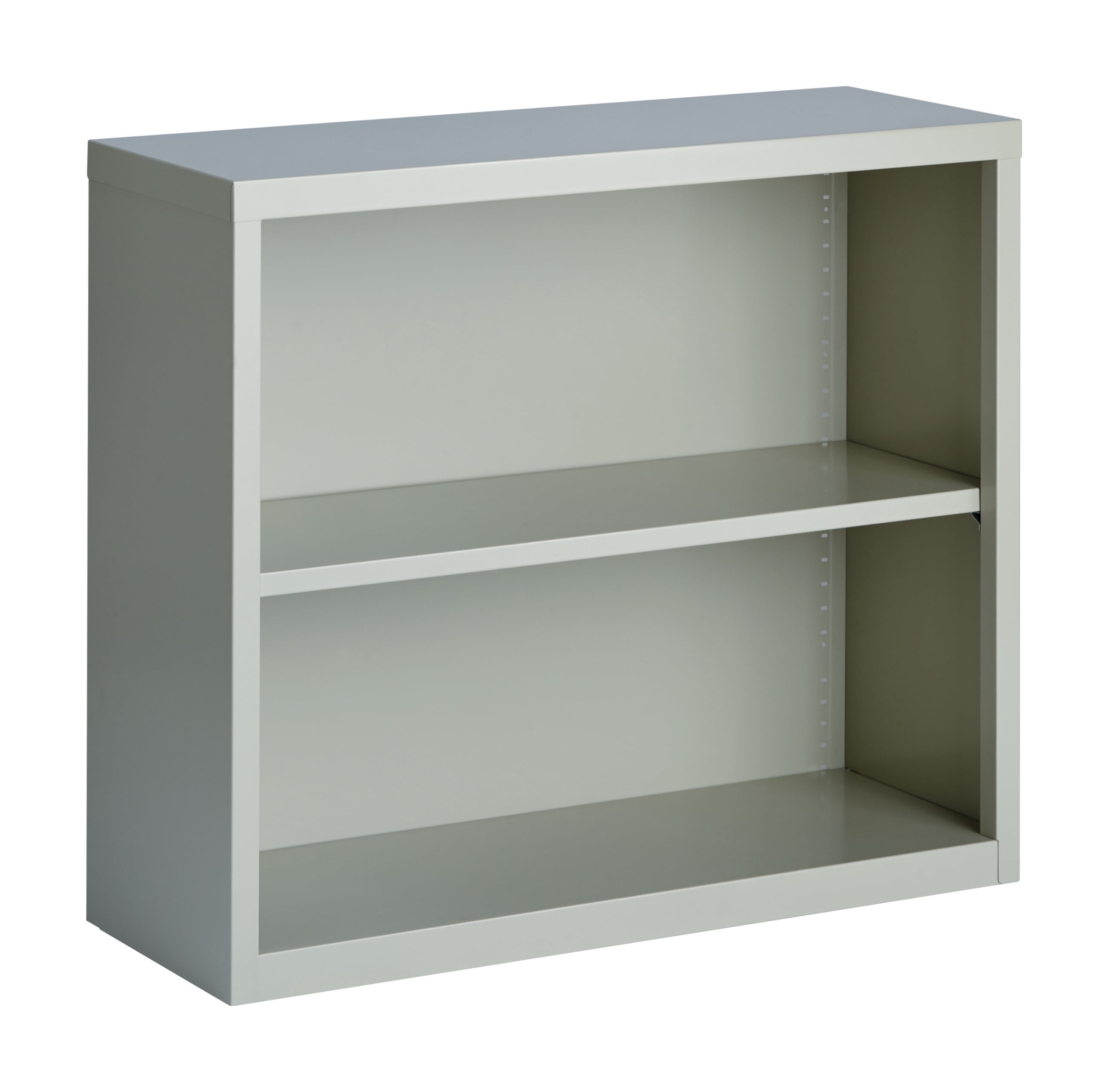 Hirsh 2 Shelf Metal Bookcase, 30in. Height, Gray - Walmart.com