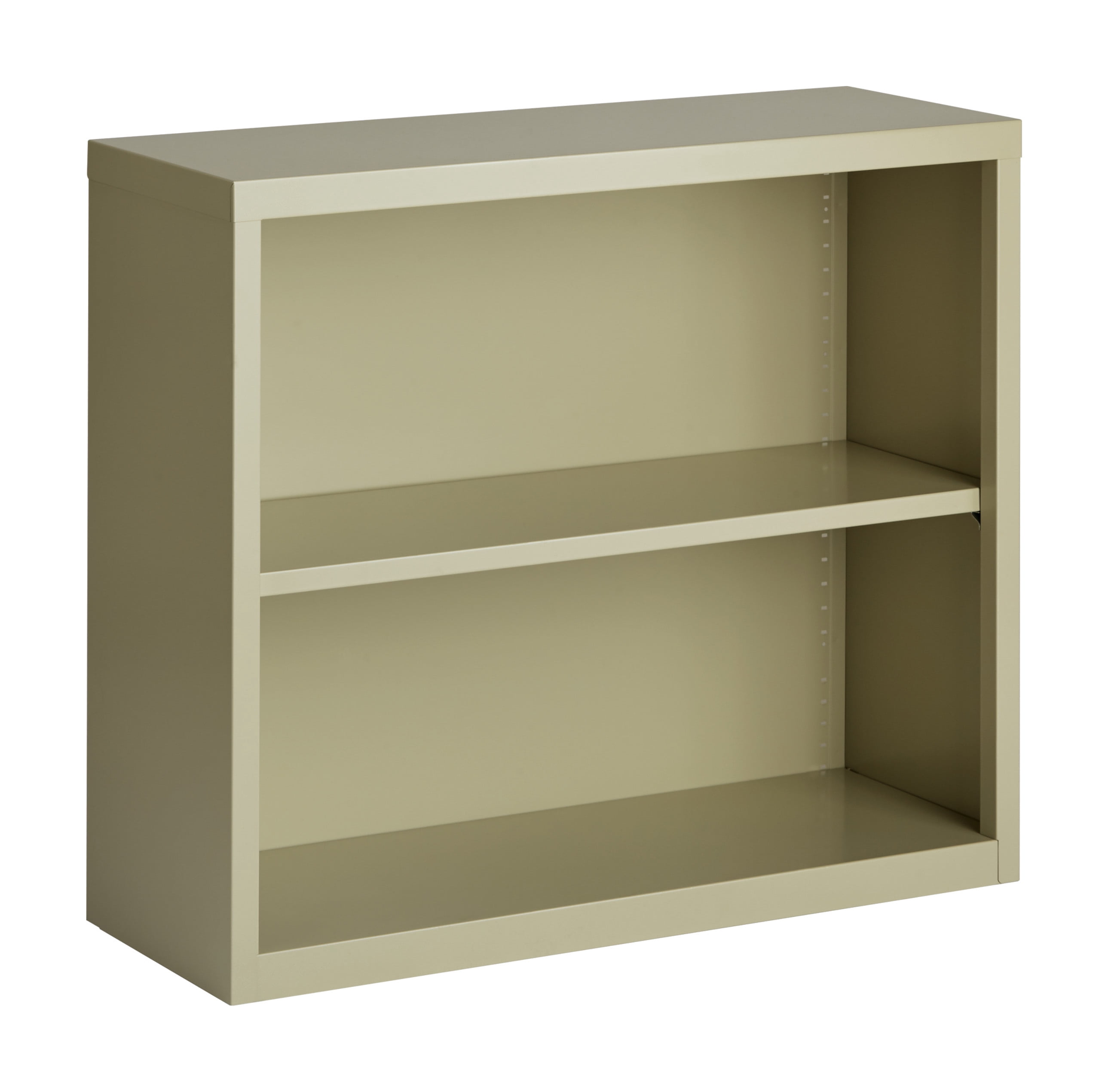 Hirsh 2 Shelf Metal Bookcase, 30in. Height, Putty - Walmart.com