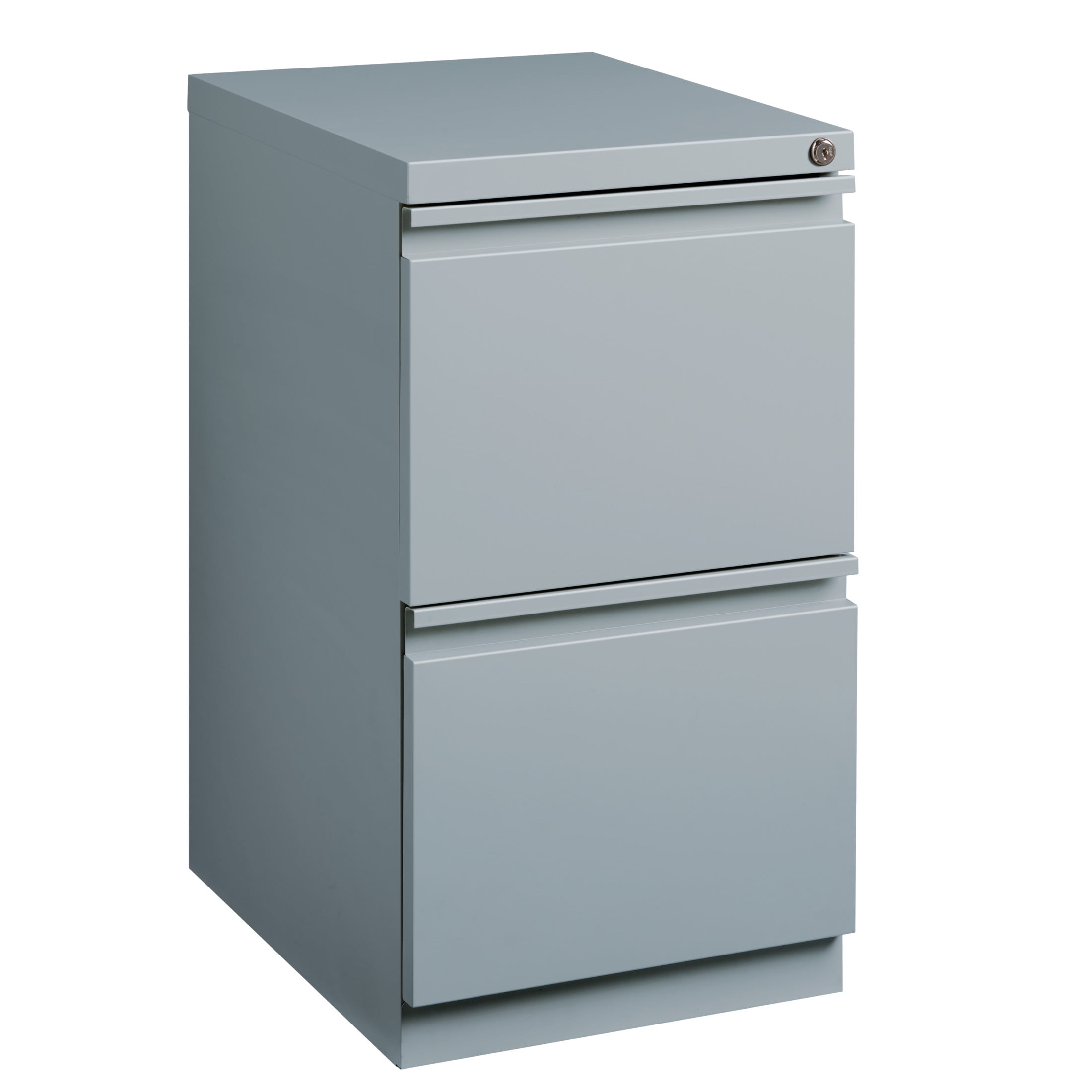 Hirsh 20 Deep Mobile Pedestal File Cabinet 2 Drawer File File Letter Width Platinum