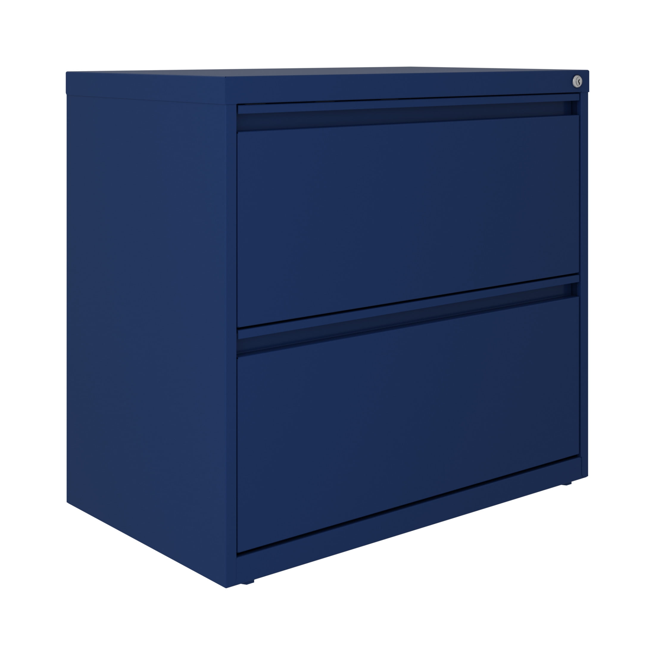 Hirsh 30 inch Wide 2 Drawer Lateral 101 File Cabinet Navy Blue