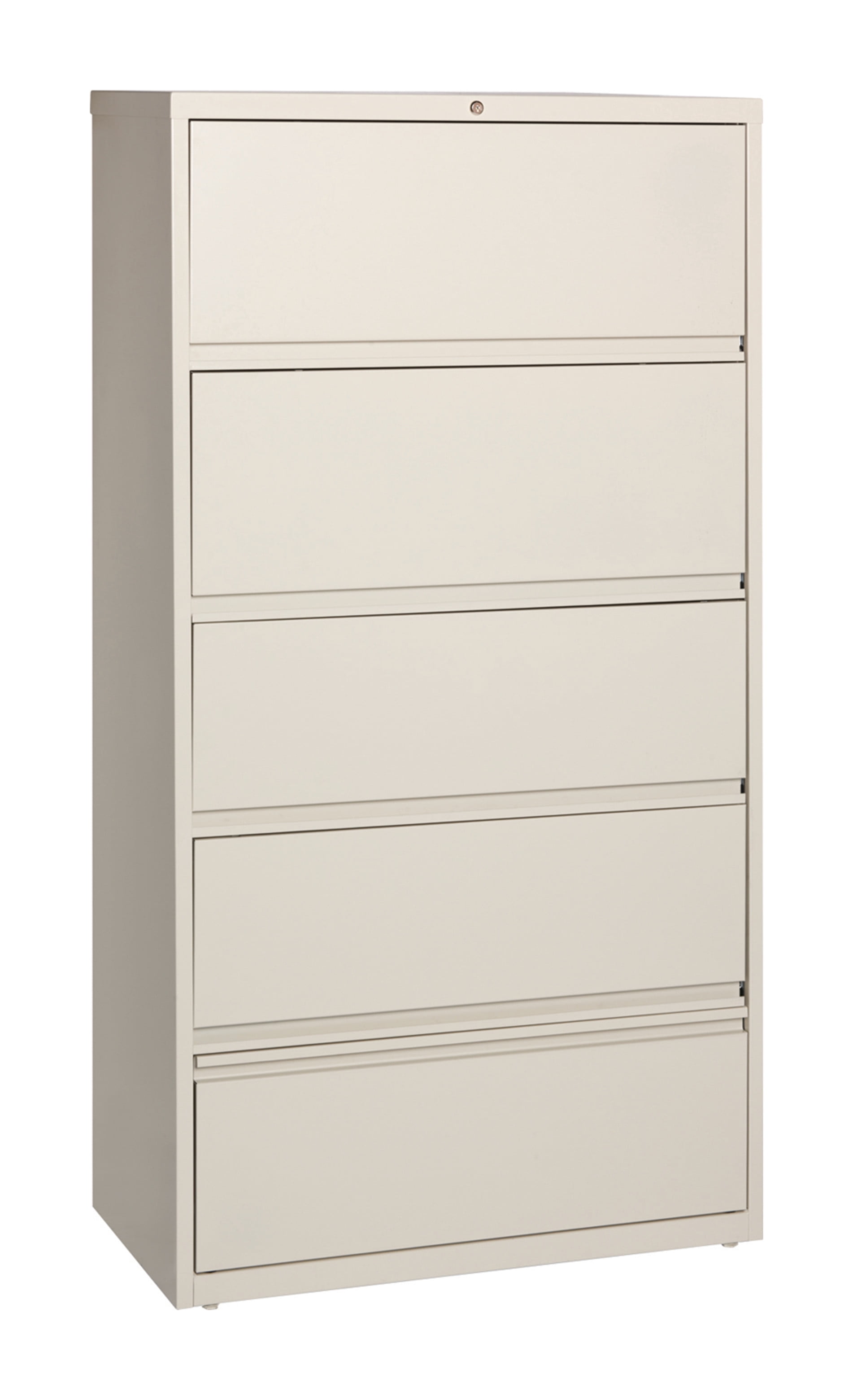 Hirsh 36 inch Wide 5 Drawer Metal Lateral File Cabinet with Roll-Out ...