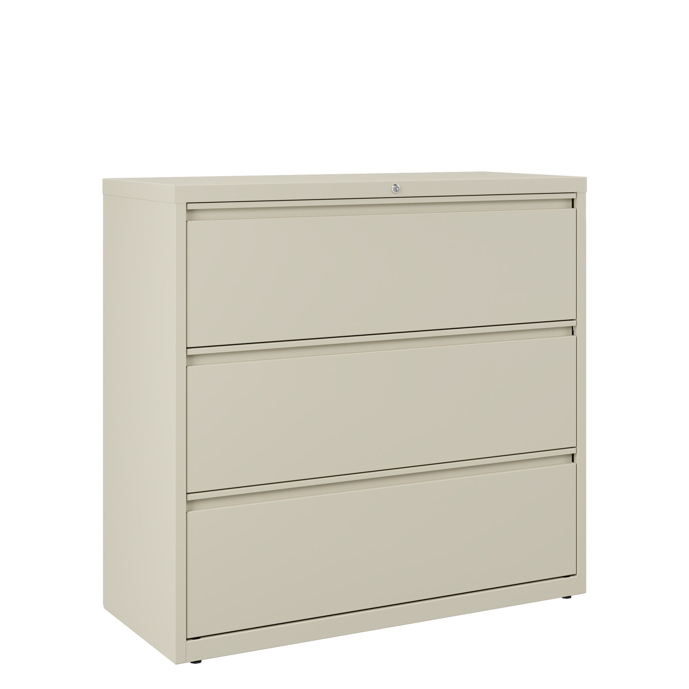 Hirsh 42-in Wide HL8000 Series Metal 3 Drawer Lateral File Cabinet ...