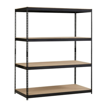 DecMode 14" x 62" Gold Metal Cube 4-Tier Shelving Unit with 4 Marble ...