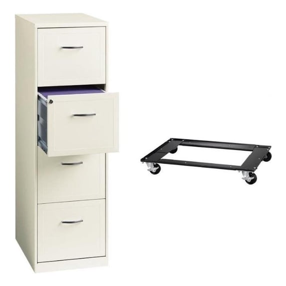 Hirsh SOHO 4 Drawer Vertical Metal File Cabinet and Heavy Duty Lockable ...