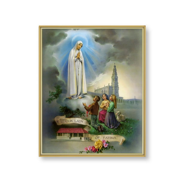 Hirten 11" x 14" Our Lady of Fatima Plaque Wall Art Print Religious ...