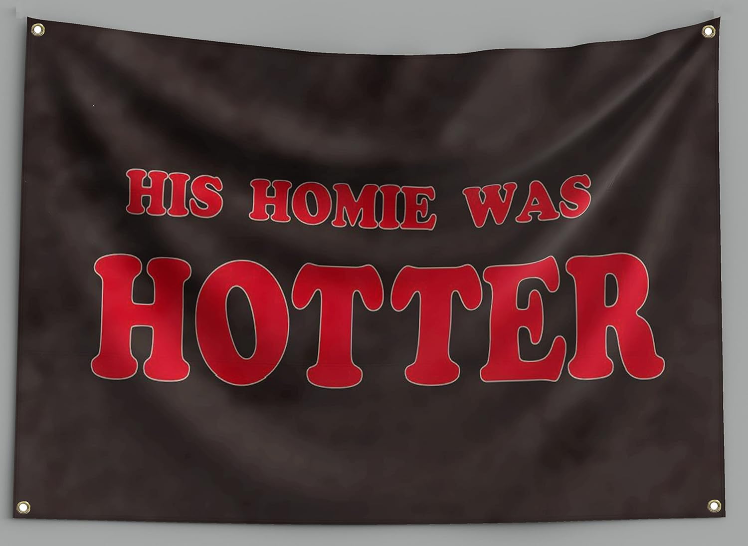 His Homie Was Hotter Flag Man Cave Wall Flag Meme Flag For College Dorm ...