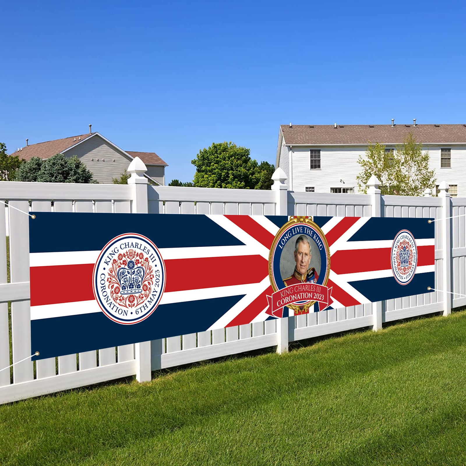 His Majesty Banner for 2023 King Charles III Coronation Decorations ...