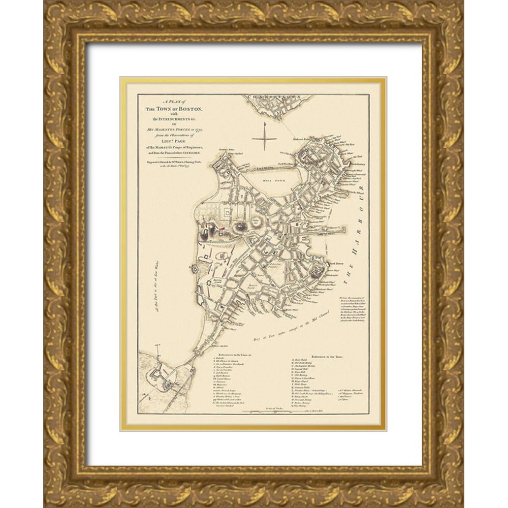 His Majestys Corps 11x14 Gold Ornate Wood Framed with Double Matting ...