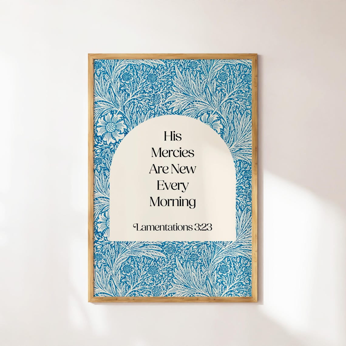 His Mercies Are New, Bible Verse Wall Art, Christian Wall Art, William ...