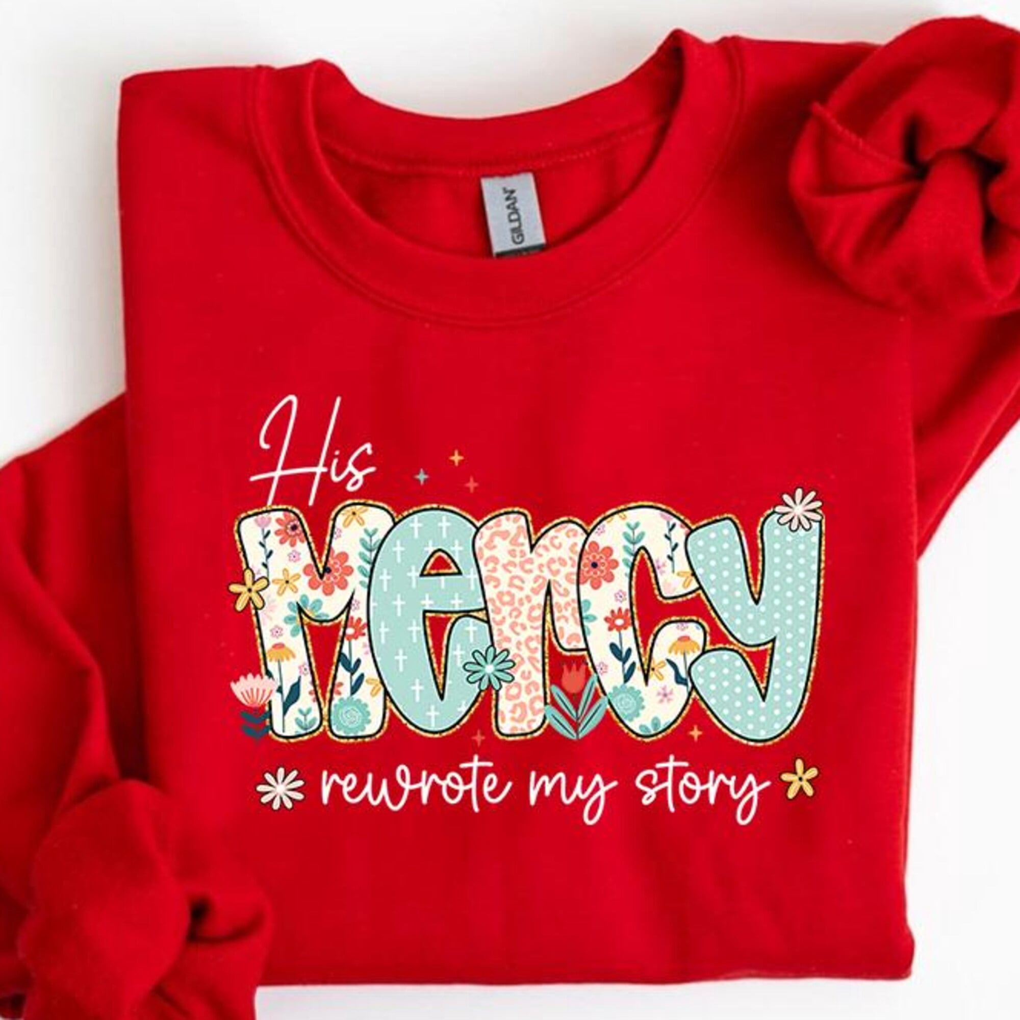 His Mercy Rewrote My Story TShirt Christian Faith Shirt Inspirational ...