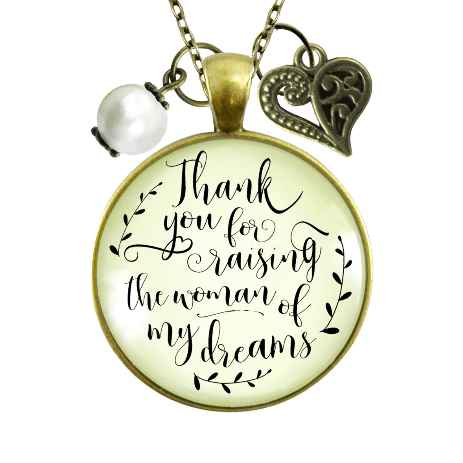 His Mother In Law Gutsy Goodness Bronze Necklace Thanks Raising Woman ...