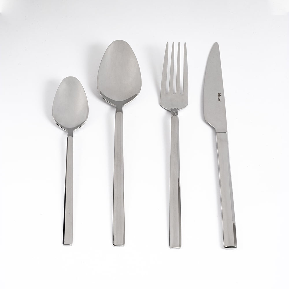 Hisar 24 Pieces Fethiye Silverware Set , Silverware Set for 6 , Kitchen ...