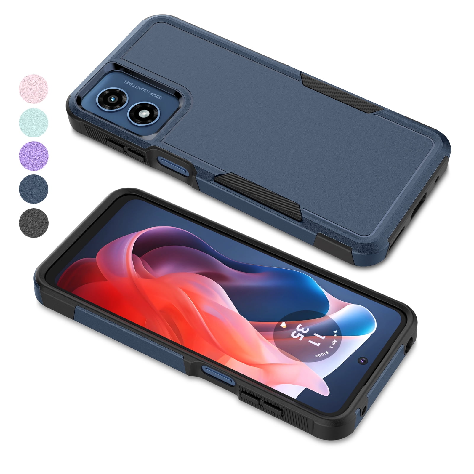 Hisdou Cover For Motorola Moto G Play 4G(2024),Cell Phone Shockproof ...