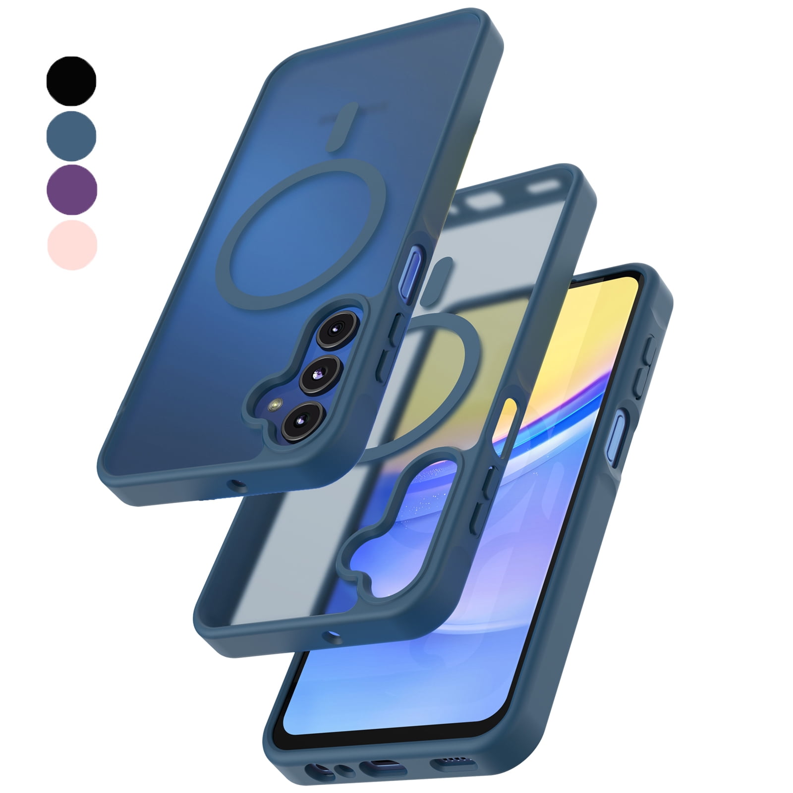 Hisdou For Samsung Galaxy A15 5G Cover,[Compatible With MagSafe]Hard Slim Ultra Hybrid Case ...