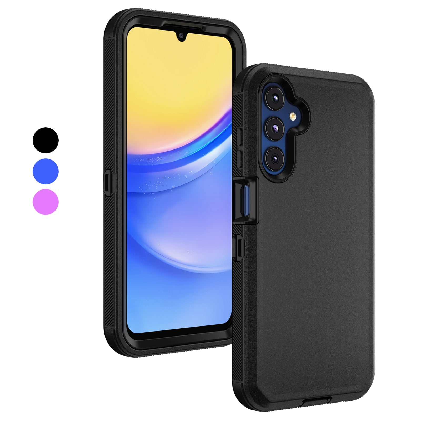 Hisdou For Samsung Galaxy A15 5G|SM-A156B Phone Case,3-Layer Heavy Duty Cover Military Grade ...