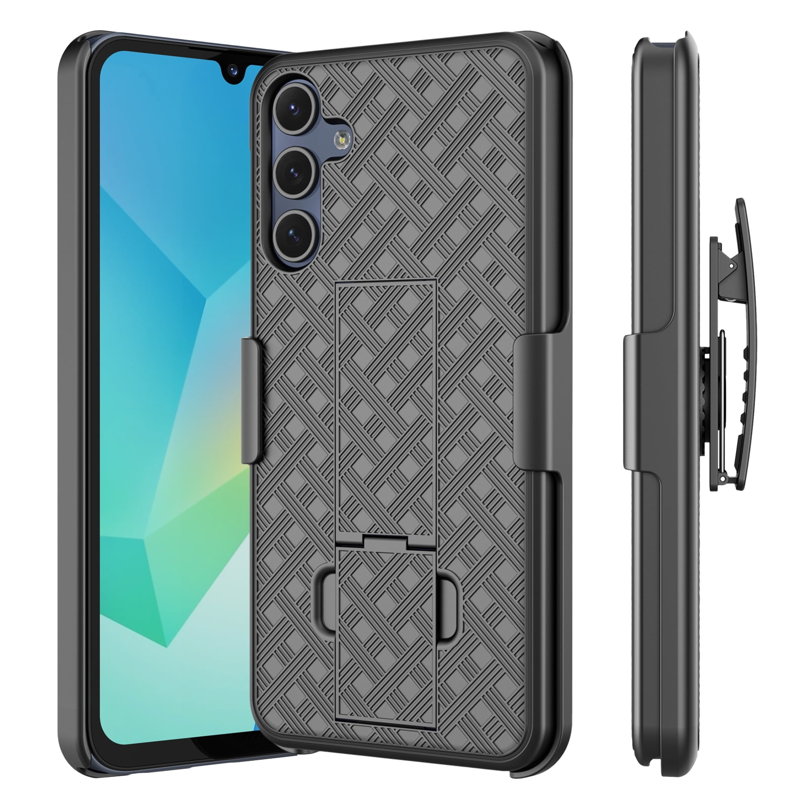 Hisdou For Samsung Galaxy A16 5G Phone Case With Holster Belt,[Dual Layer]Swivel Belt Clip ...