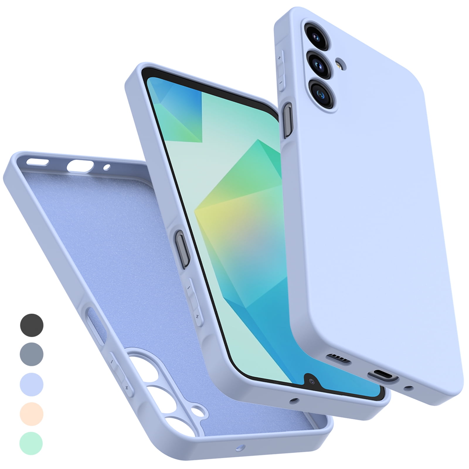 Hisdou For Samsung Galaxy A16 5G|SM-A166B Silicone Case,[Support Wireless Charging]Liquid ...