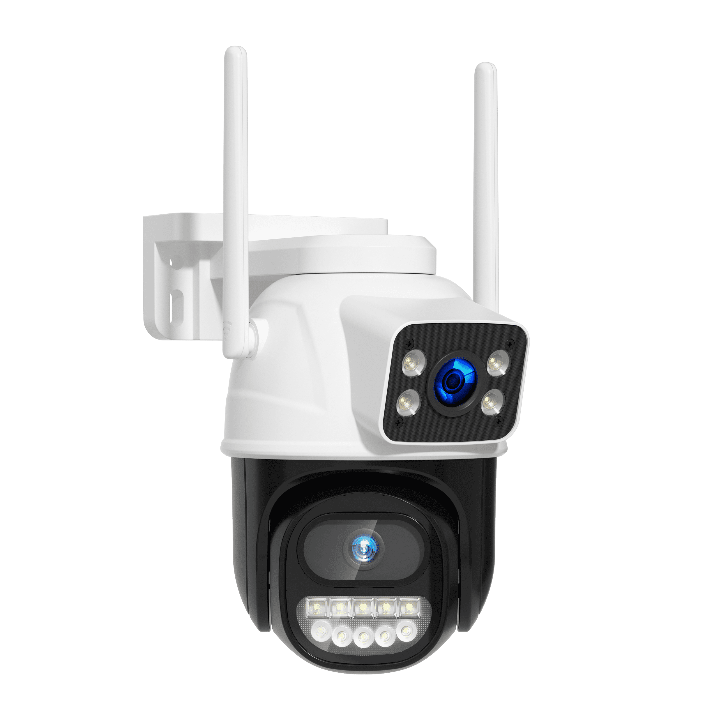 Hiseeu WiFi IP Security Camera with Dual Lens 4X Digital Zoom AI Human ...