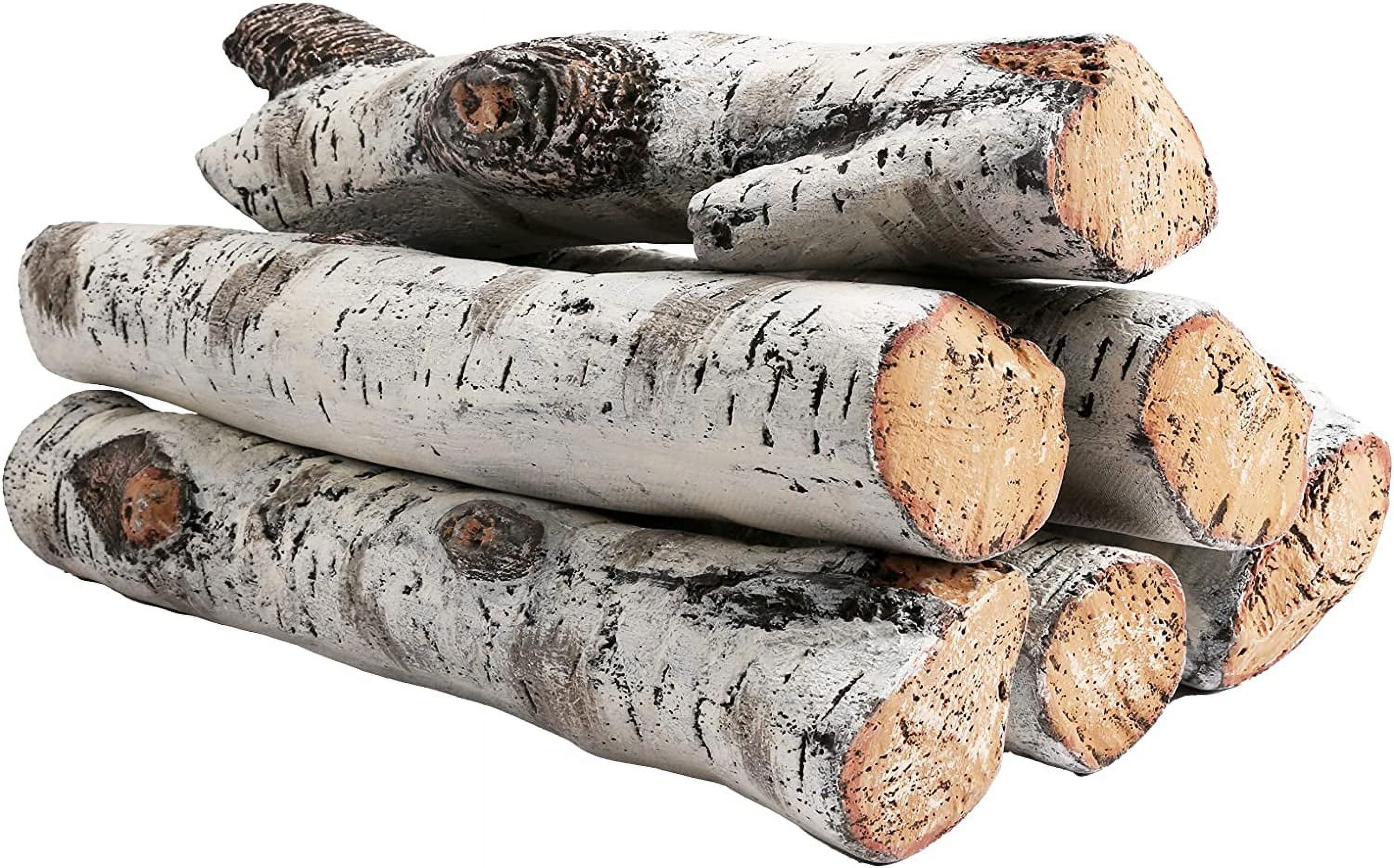 Pieces of White Birch Logs - Walmart.com
