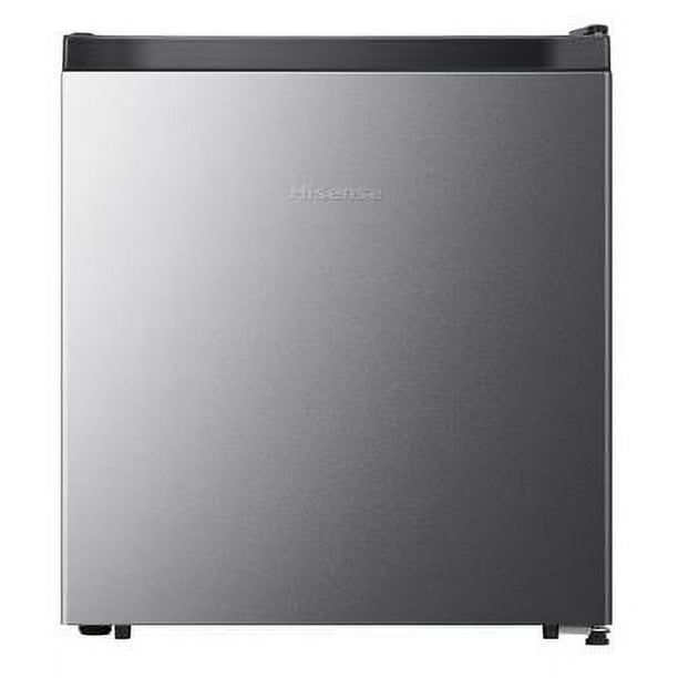 Hisense 1.6 cu. ft. Compact Refrigerator Silver, Standard 17.5" Width ...