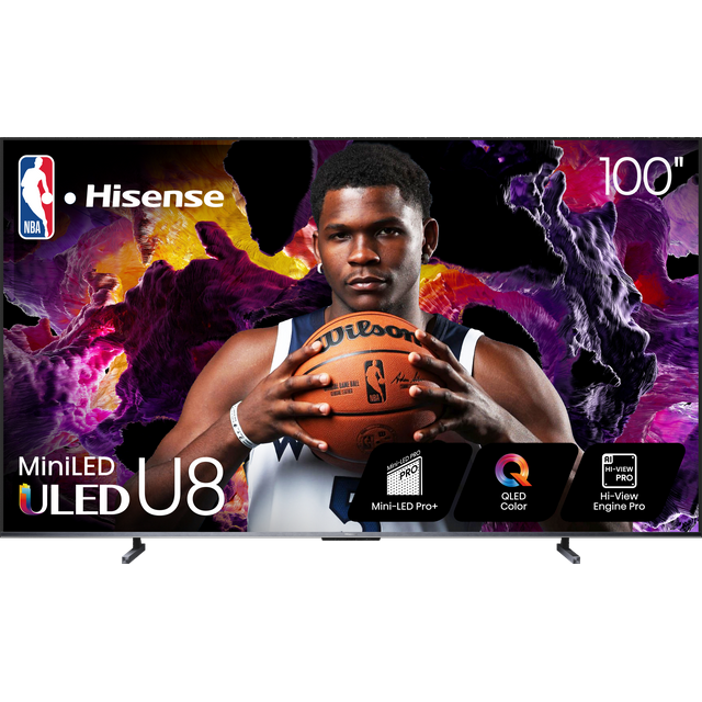 "Hisense 100"" U8 Series Mini-LED 4K UHD Google Smart TV - QLED, 144Hz, Dolby Vision, Game Mode ...