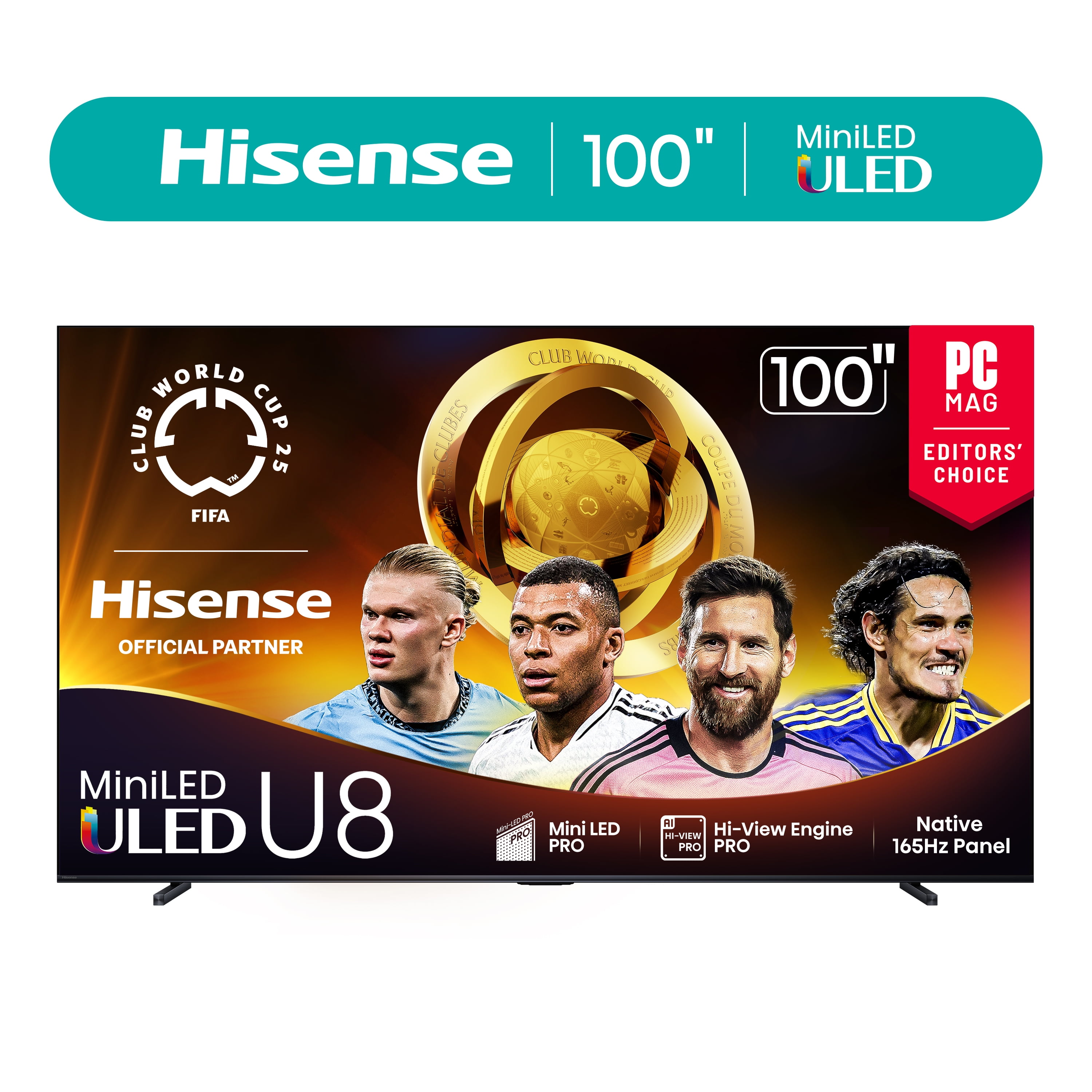 Hisense 100" Class U8 Series Mini-LED ULED 4K UHD Google Smart TV ...