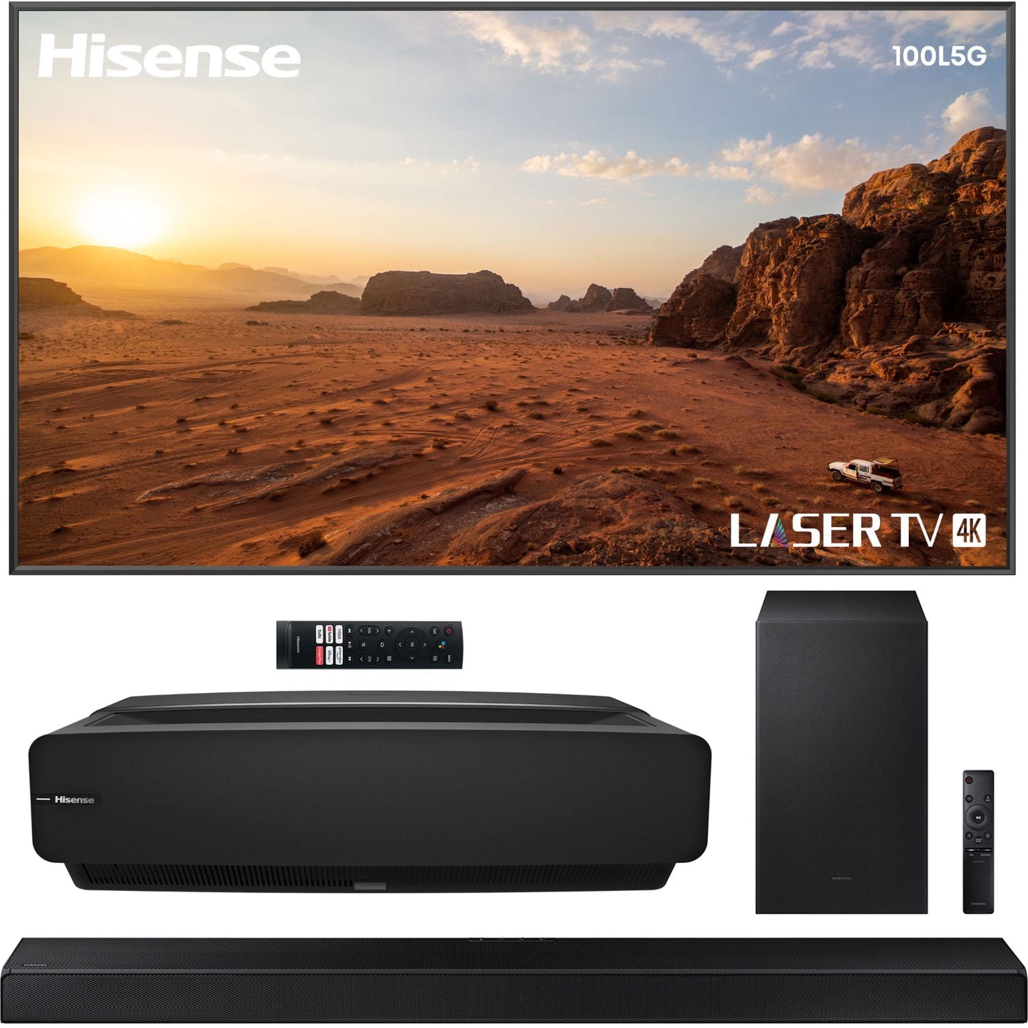 Hisense 100L5G-CINE100A 100" Ultra Short Throw UST 4K HDR Laser TV ...