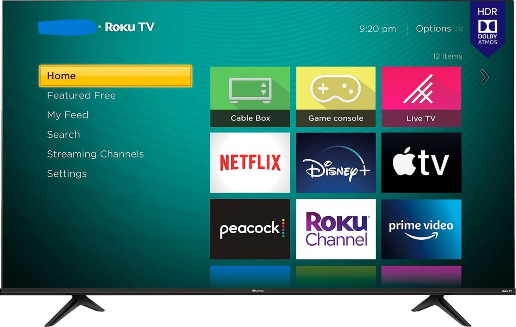 Hisense 43 Inch 4K UHD Smart Roku TV with Built-in Wi-Fi & HDR ...