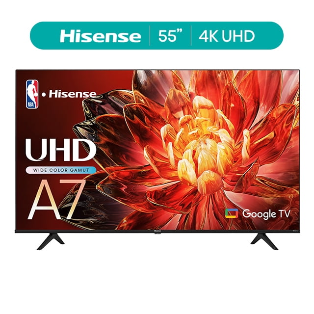 Hisense 55-Inch Class A7 Series Dolby Vision HDR 4K UHD Google Smart TV ...