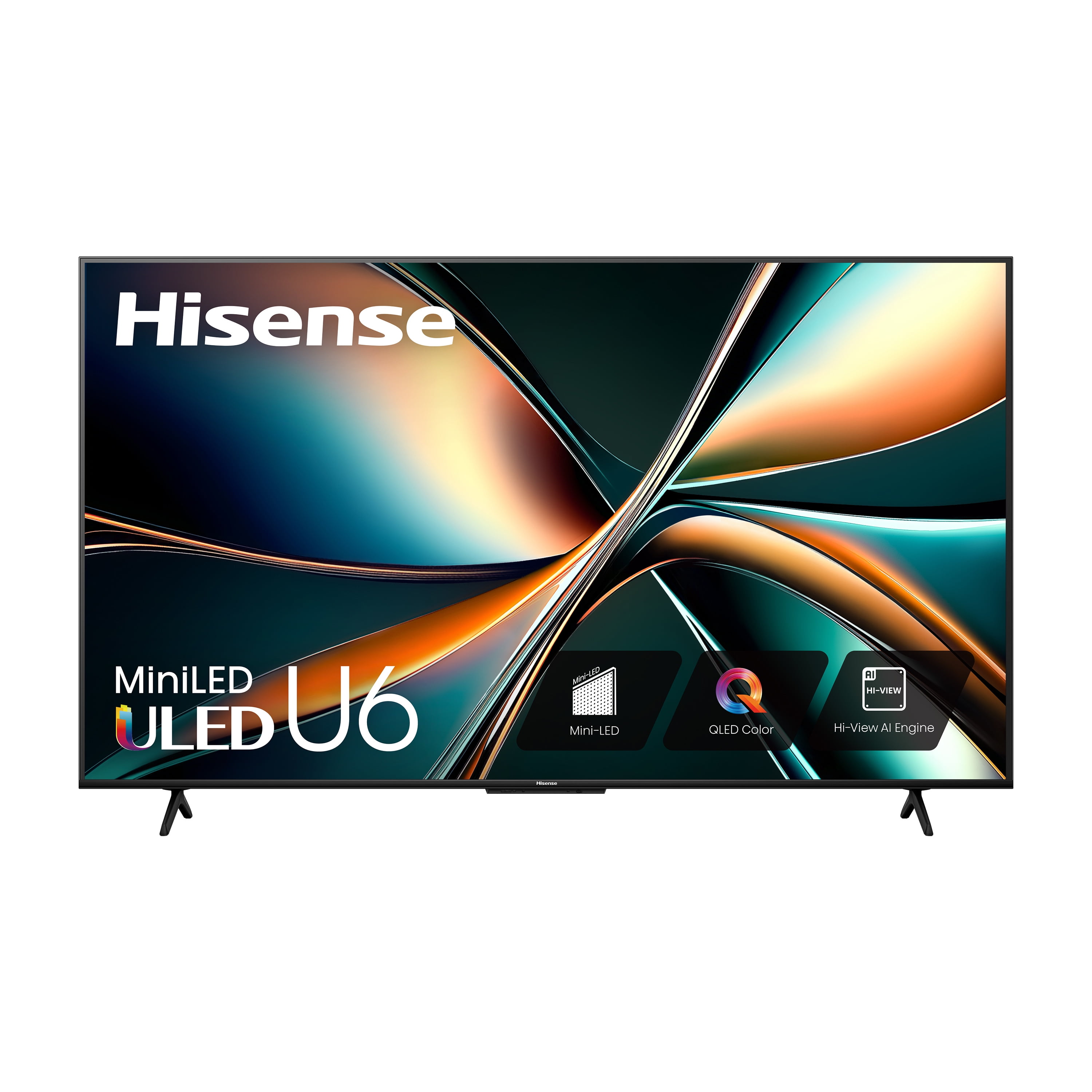 Hisense 65-Inch Class U6 Series Mini-LED ULED 4K UHD Google Smart TV (65U6N) - QLED Quantum Dot ...