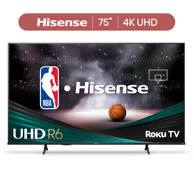 75 Hisense 4K UHD Roku Smart TV with HDR R6 Series
