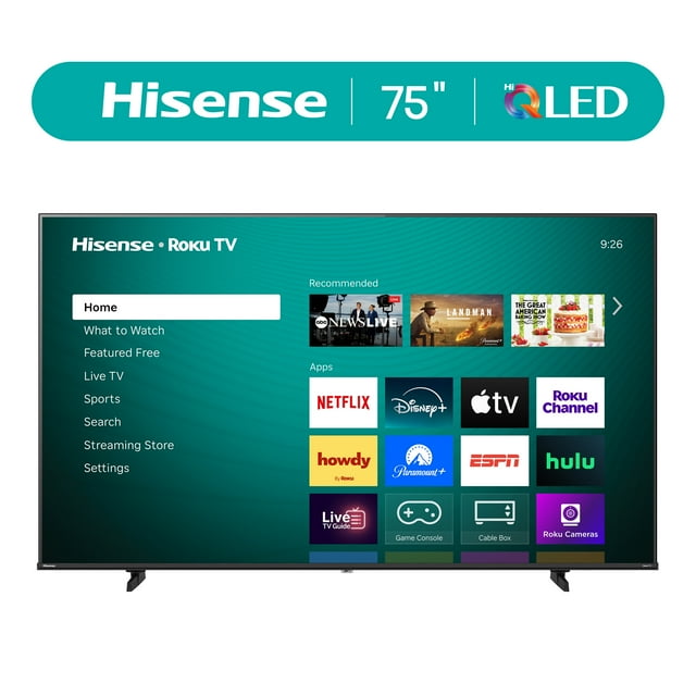 Hisense 75" QLED TV | Clinical display units - Walmart Business Supplies
