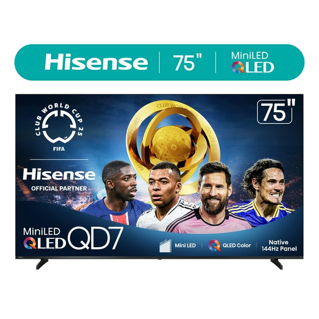 Hisense 75-Inch Class QD7N Series QLED 4K UHD Google Smart TV (75QD7N, 2024 Model) - QLED ...